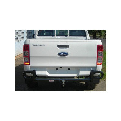 Fastfit Steel Black Rear Protection Bar To Suit Ford Ranger 11/2011-07/ ...