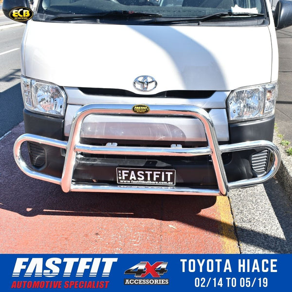 ECB Midi Tube Bar/Profile Bar (Polished Alloy) to suit TOYOTA HIACE (02 ...