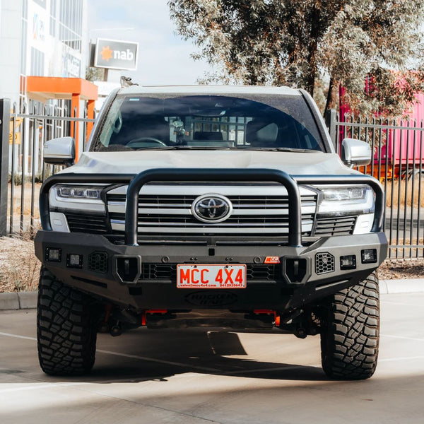 MCC 078-02SQ ROCKER BULL BAR TRIPLE LOOPS PACKAGE TO SUIT TOYOTA LAND ...
