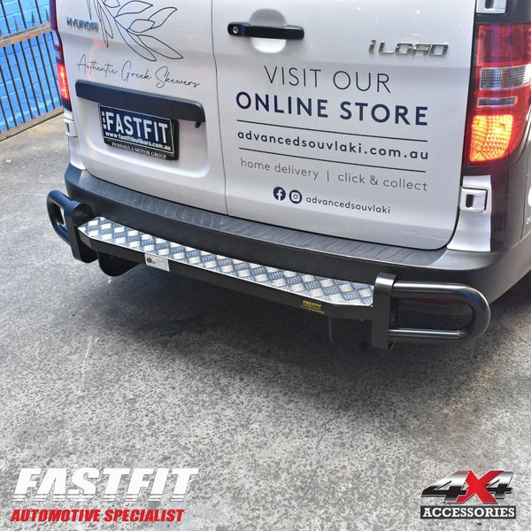 FastFit Black and Chrome Standard Rear Protection Bar (NO TOW) to suit ...