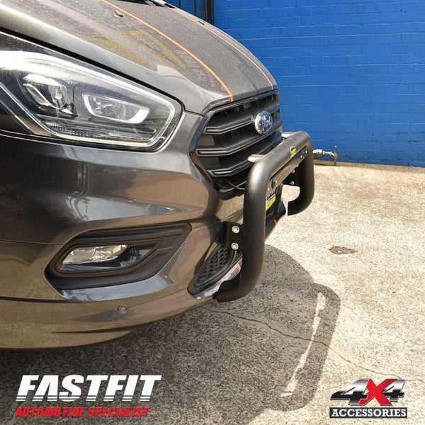 ALL BARS NUDGE BAR (BLACK) TO SUIT FORD TRANSIT CUSTOM WITH SENSORS 20 ...