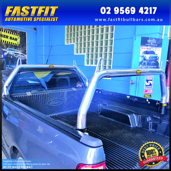 All Bars Rear Roll Bars/ Ladder Rack to suit Ford FG - Custom Fitted ...