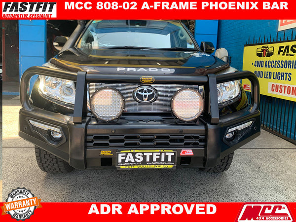 MCC 808-02 A-Frame Phoenix Bullbar to suit TOYOTA LandCruiser Prado 150 ...