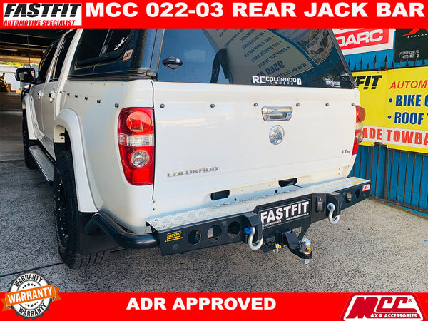 MCC 022-03 Jack Rear Bar with Chrome Step Plate to suit Holden Colorado ...