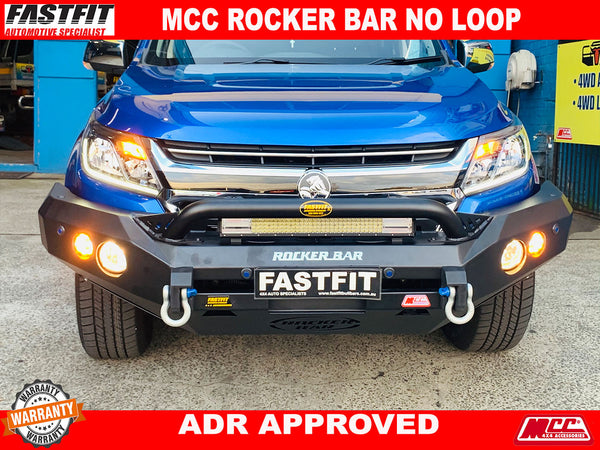 MCC 078-01 Single Low Loop Rocker BullBar to suit Holden Colorado RG ...