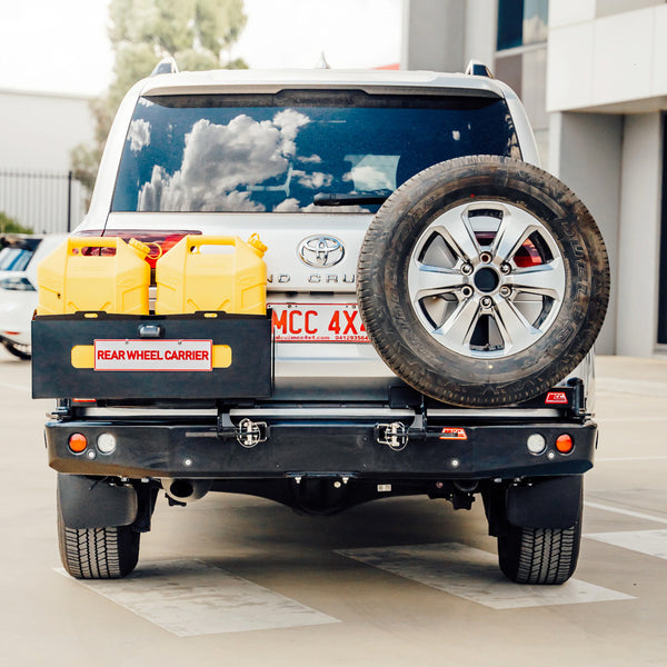 MCC 022-02 Rear Wheel Carrier Double Jerry Can Holder Package to suit ...